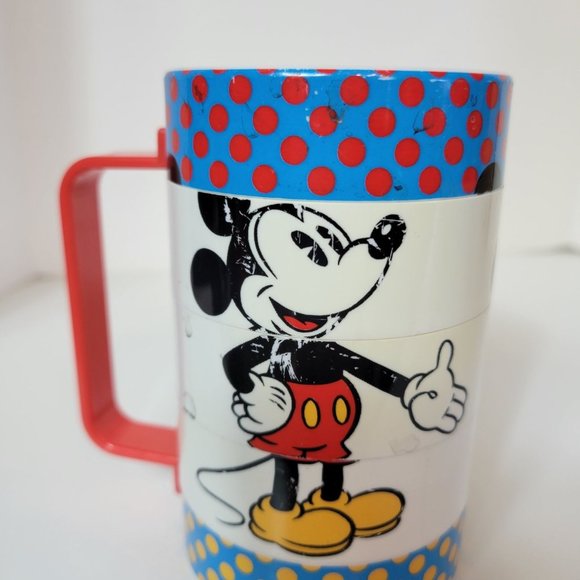 Vintage | Dining | Vintage Elandia Mickey Mouse Multicolor Plastic ...